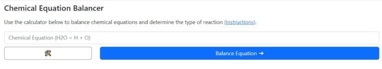 6 Best Balance Chemical Equations Calculator - JSCalc Blog