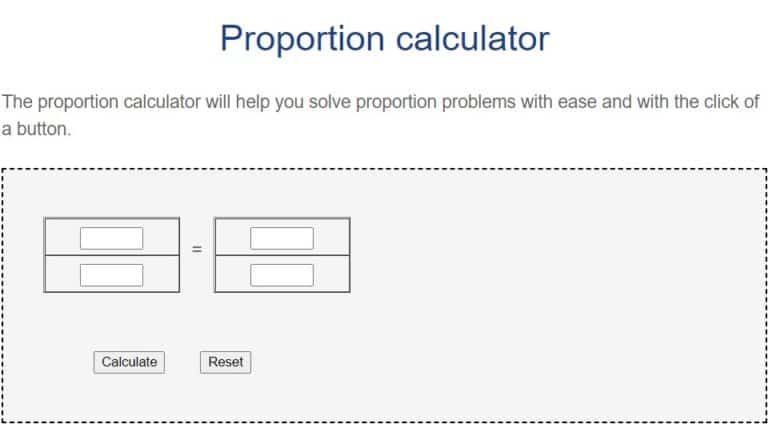 4 Best Best Proportions Calculator - JSCalc Blog
