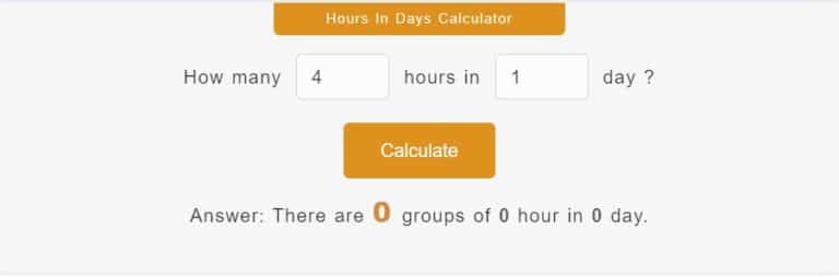 5 Best Hours to Days Calculator - JSCalc Blog