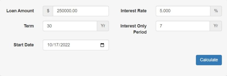 5 Best Interest Only Payment Calculator - JSCalc Blog