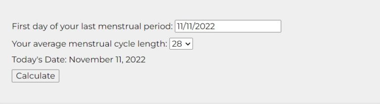 4 Best Late Period Calculator - JSCalc Blog