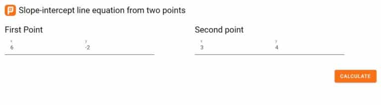 8 Best Line Equation From Two Points Calculator - JSCalc Blog