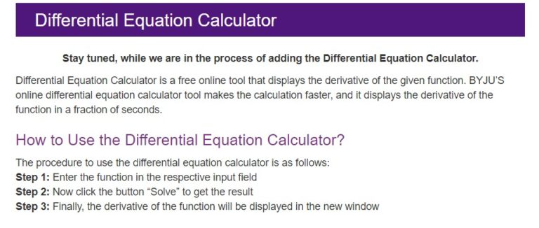 12 Best ODE Calculator To Try Out! - JSCalc Blog