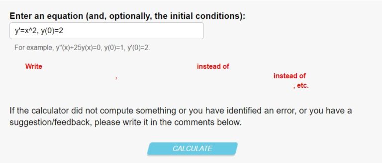 12 Best ODE Calculator To Try Out! - JSCalc Blog