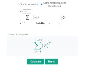 4 Best Summation Notation Calculator - JSCalc Blog