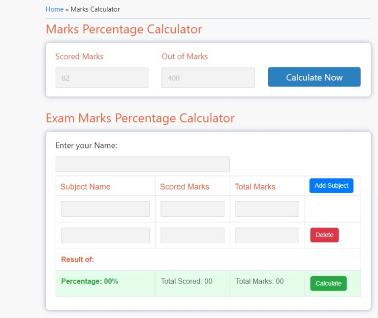 6 Best Test Percentage Calculator - JSCalc Blog