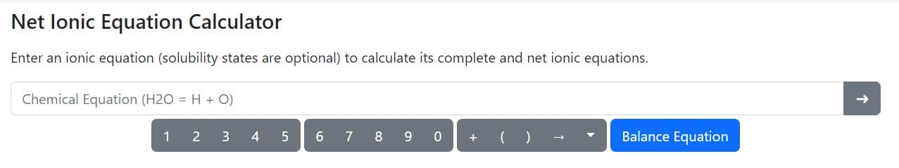 4 Best Ionic Equation Calculator To Use - JSCalc Blog