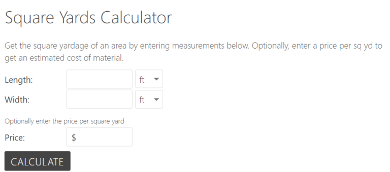 4 Best Square Yard Calculator That You Need To Try - JSCalc Blog
