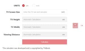 4 Best TV Size Calculator To Check Out! - JSCalc Blog