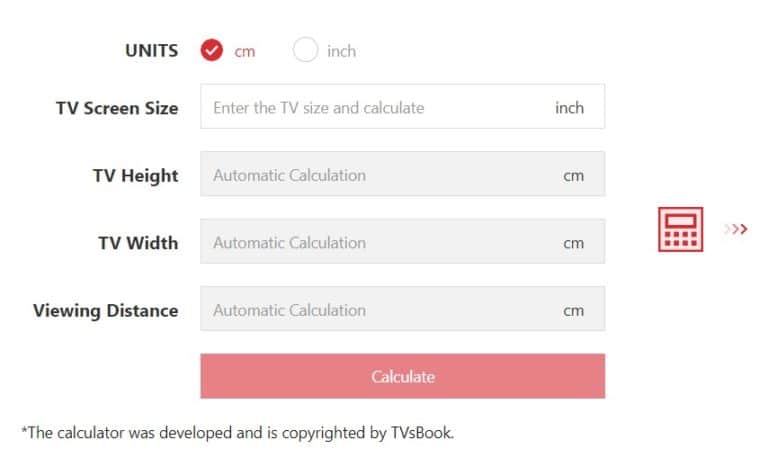 4 Best TV Size Calculator To Check Out! - JSCalc Blog