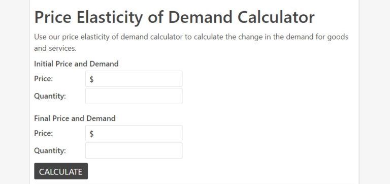 3 Best Elasticity of Demand Calculator You Should Check Out - JSCalc Blog